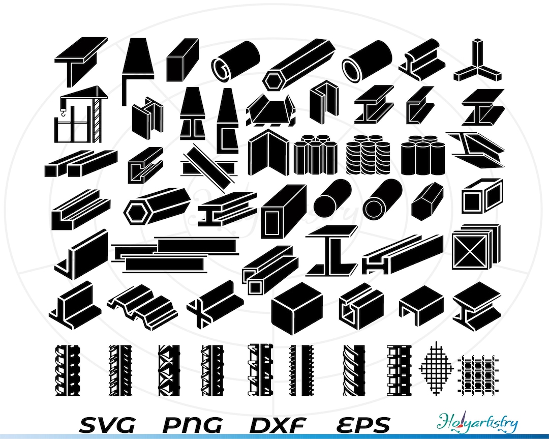 Steel Beam SVG, Construction, Building, Ironworker Svg, Beam Svg ...