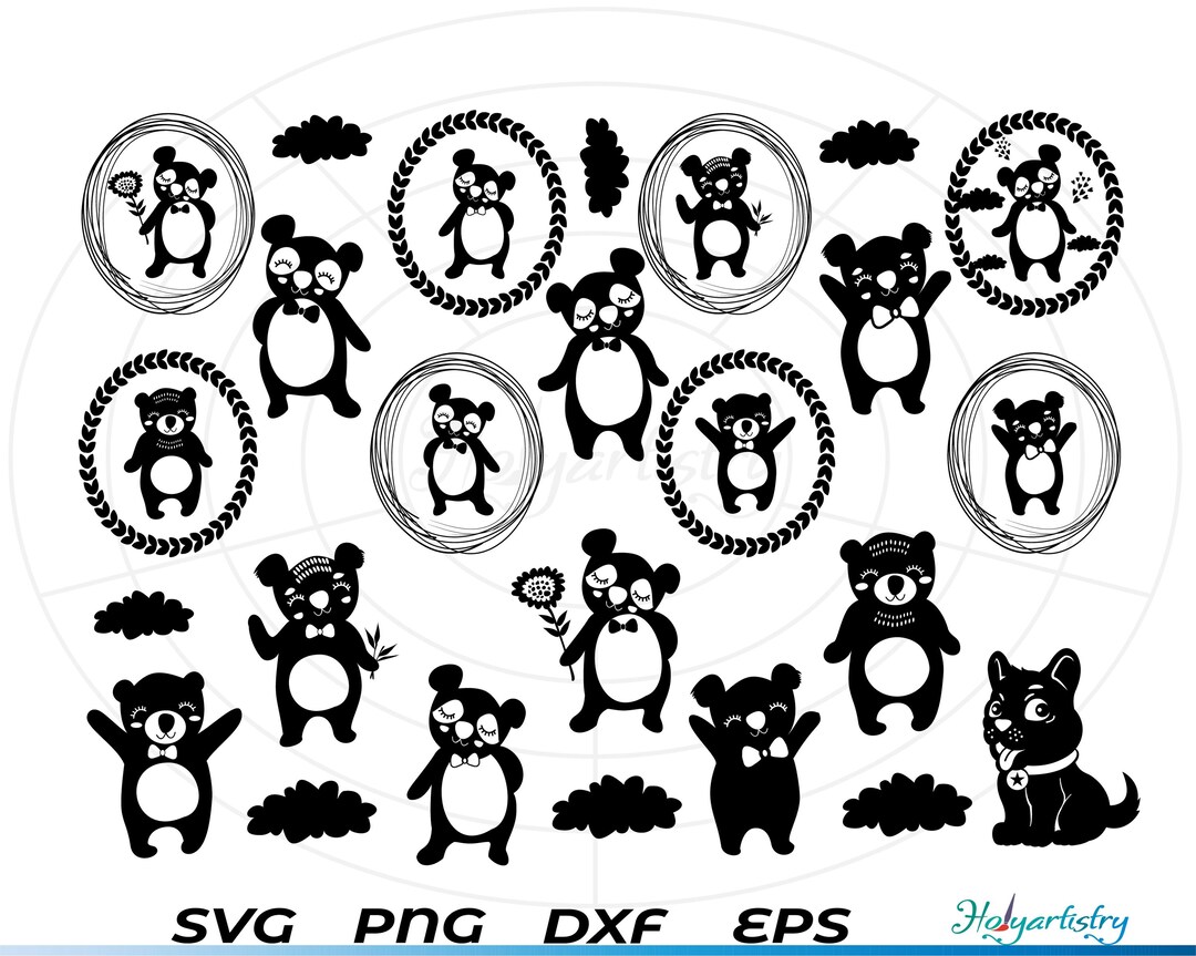 Cute Forest Animals, SVG Bundle, Safari SVG, Svg Cricut, Doodle, Safari ...