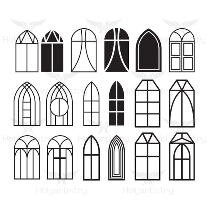 Gothic Window Svg - Etsy
