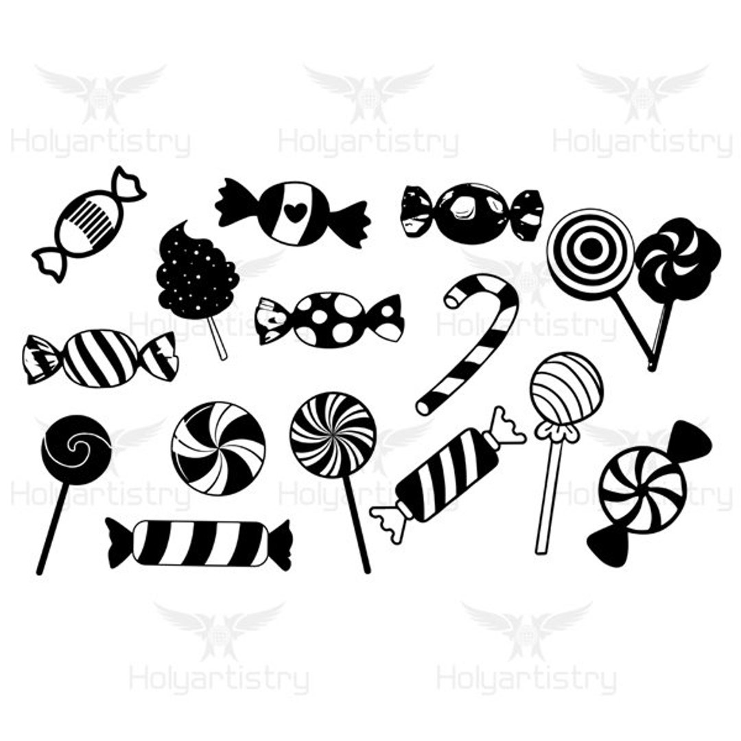 Candy SVG, Candy Cutting File for Cricut,vector,silhouette for ...
