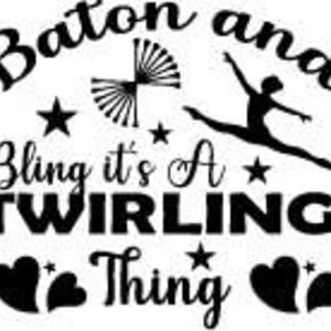 Baton Twirling Bundle SVG, Baton Dancing Girl Svg, Majorette Svg, Baton ...
