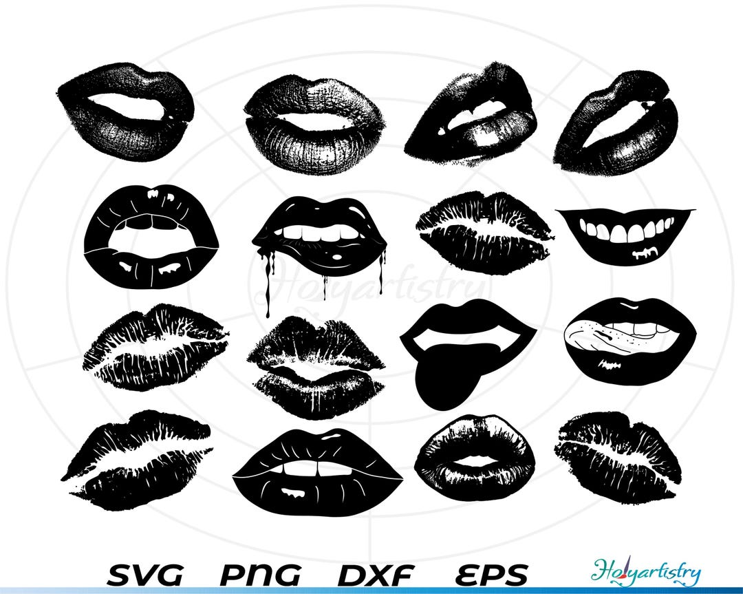 Lips SVG, Lipstick Svg, Kiss Svg, Lips, Valentines Day SVG, Kissy Lips ...