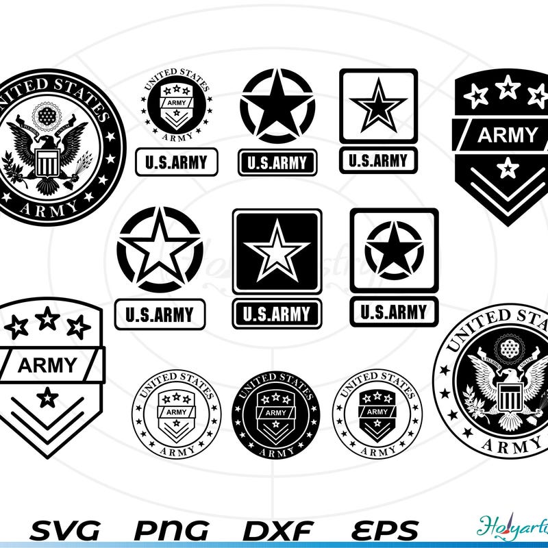 Army Logo Svg - Etsy