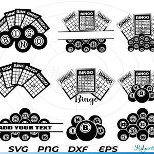 Bingo SVG, Bingo Vector, Silhouette, Cricut File, Clipart ...