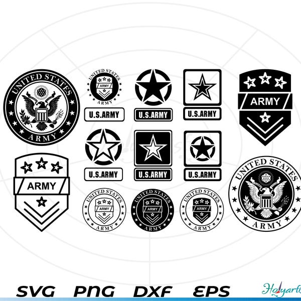 Army Logo Svg - Etsy