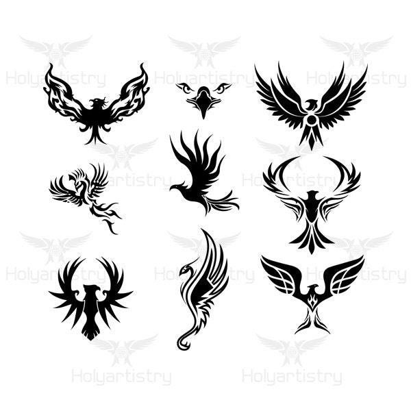 Phoenix Bird SVG, archivo de corte fénix para Cricut,Vector,Silhouette ...