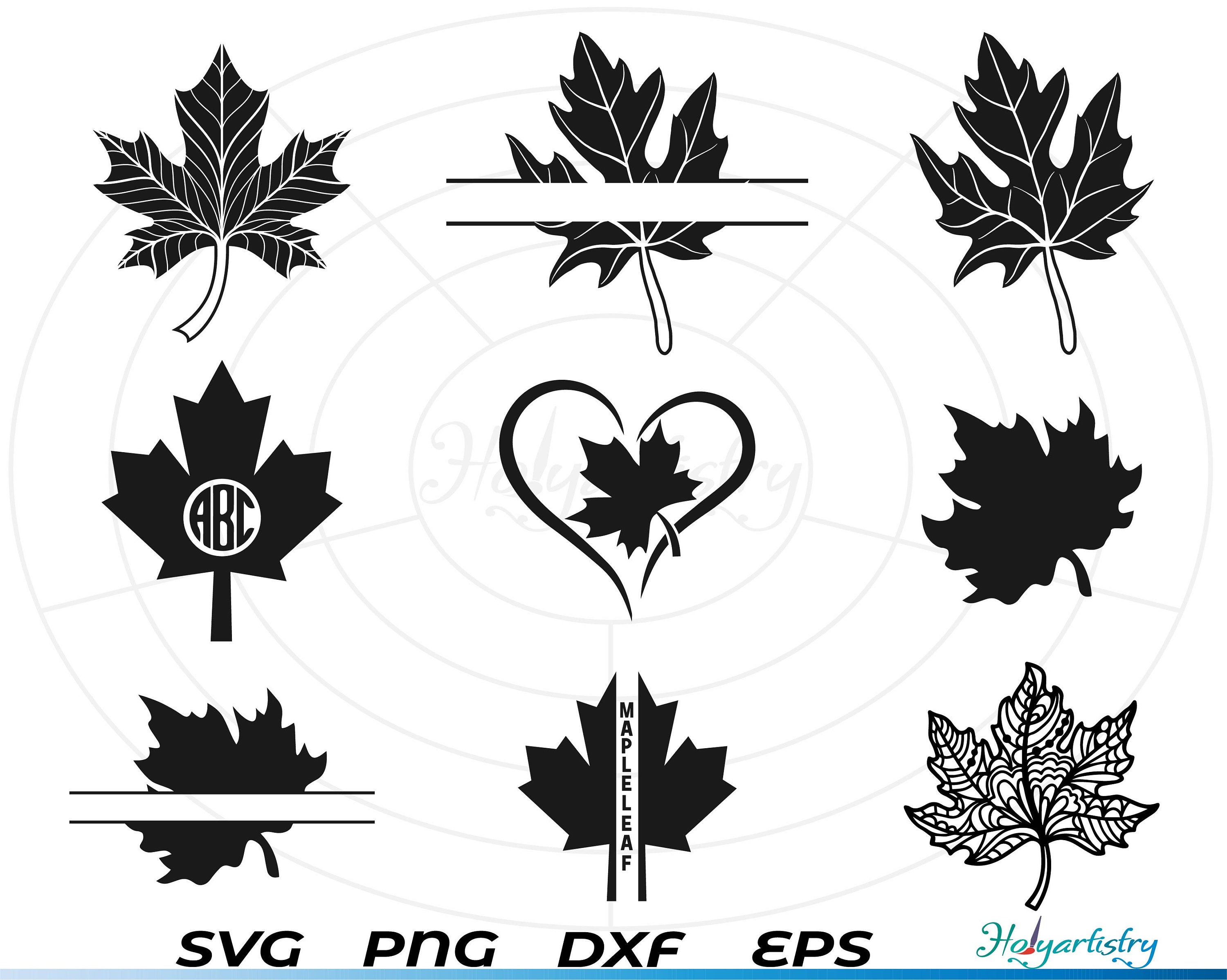 Maple Leaves SVG, Canadian Leaf Svg, Autumn Maple Leaf Svg, Clipart ...