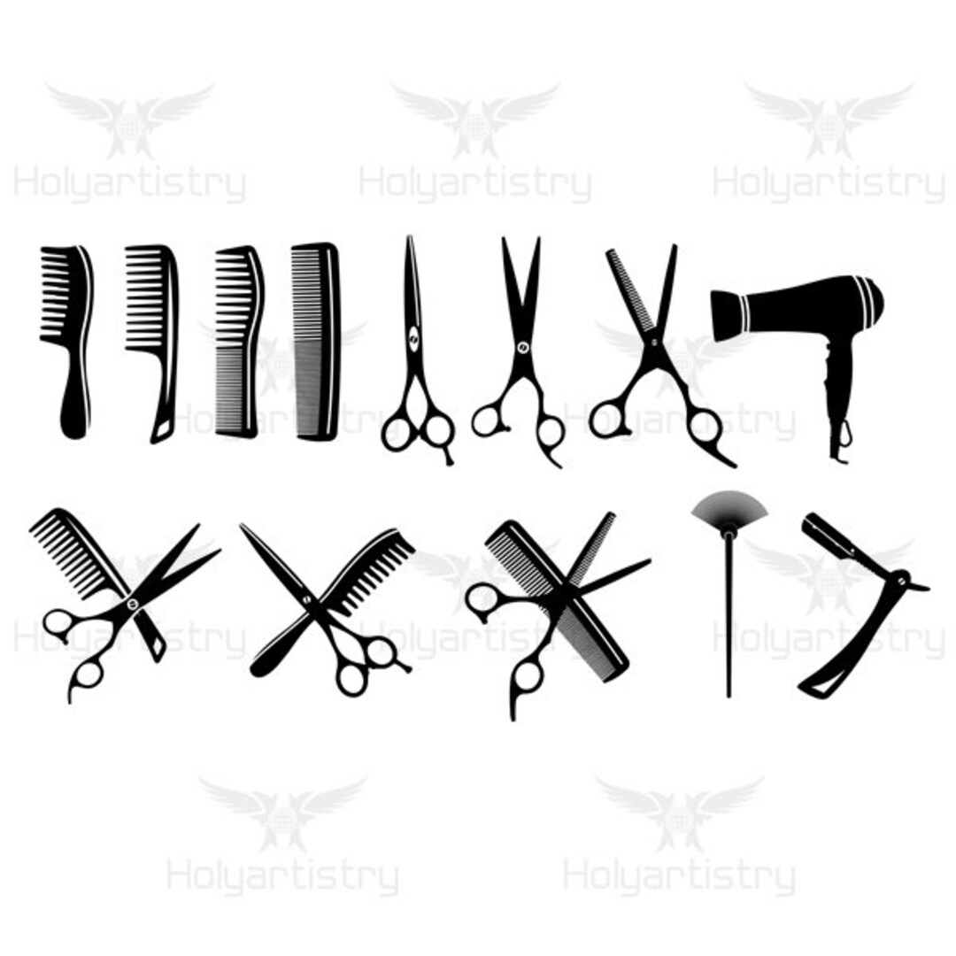 Salon Instruments SVG, Beauty Instruments Svg and Cutting File for ...