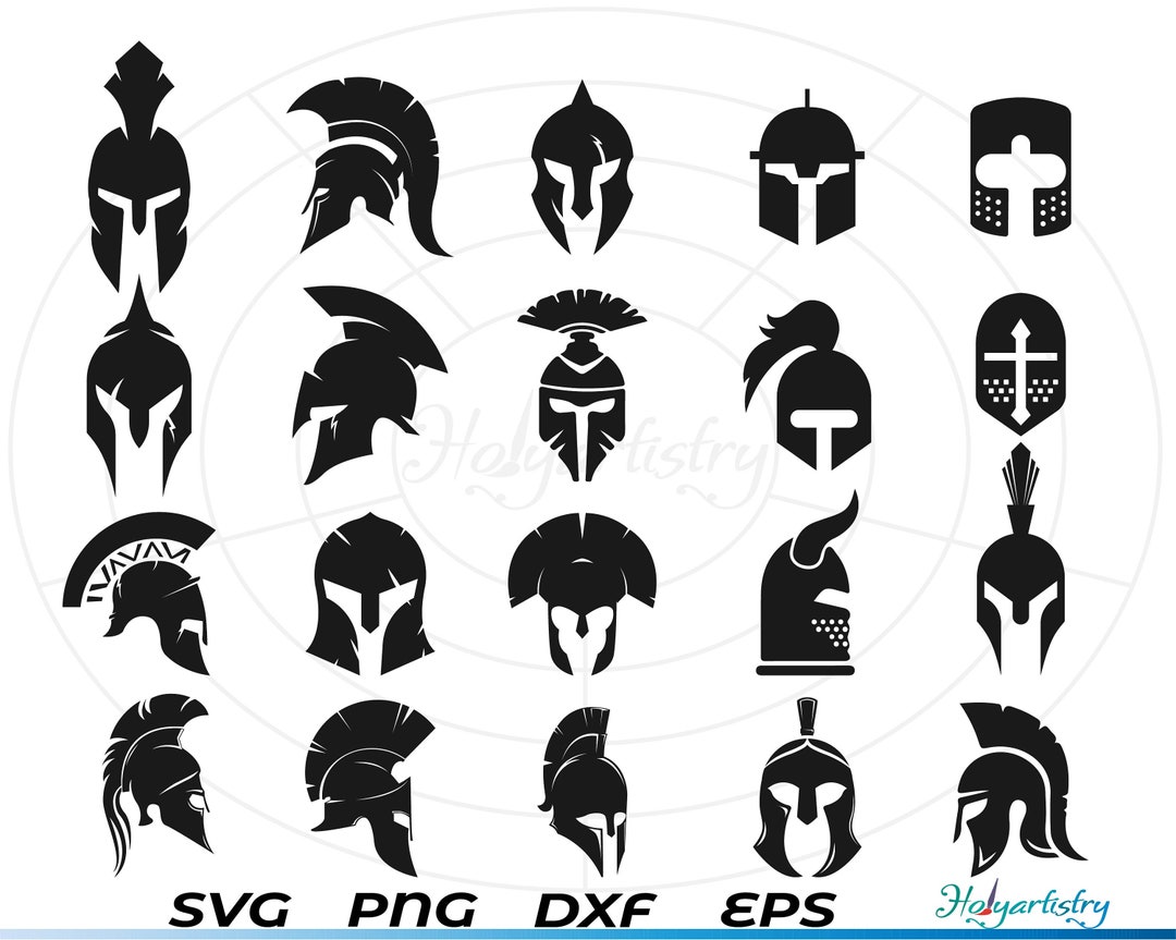 Spartan Helmet Svg, Clipart, Cut Files for Silhouette, Files for Cricut ...