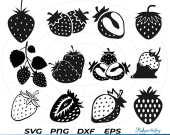Strawberry SVG, Red Fruits Svg, Strawberry Vector, Strawberry ...
