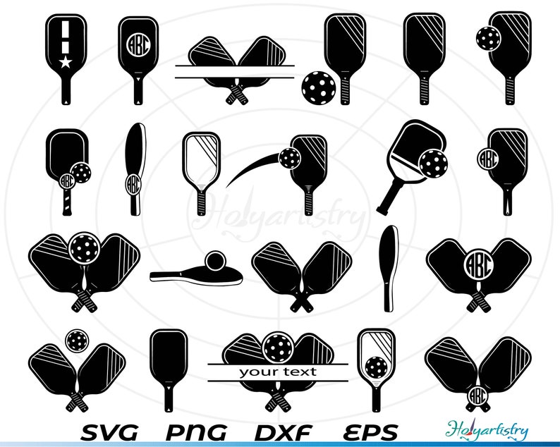 Pickleball Bat SVG, Pickleball Bat Cutting File for Cricut,vector ...