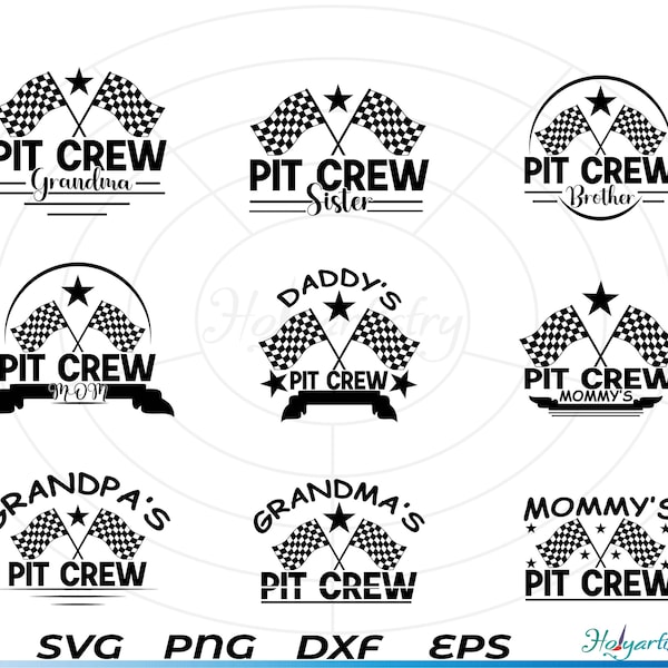 Pit Crew Flags Svg - Etsy Israel