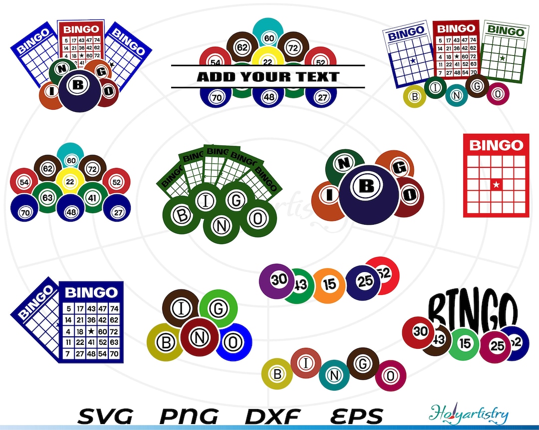 Bingo SVG, Bingo Cutting File for Cricut, Bingo Color Vector, Bingo ...