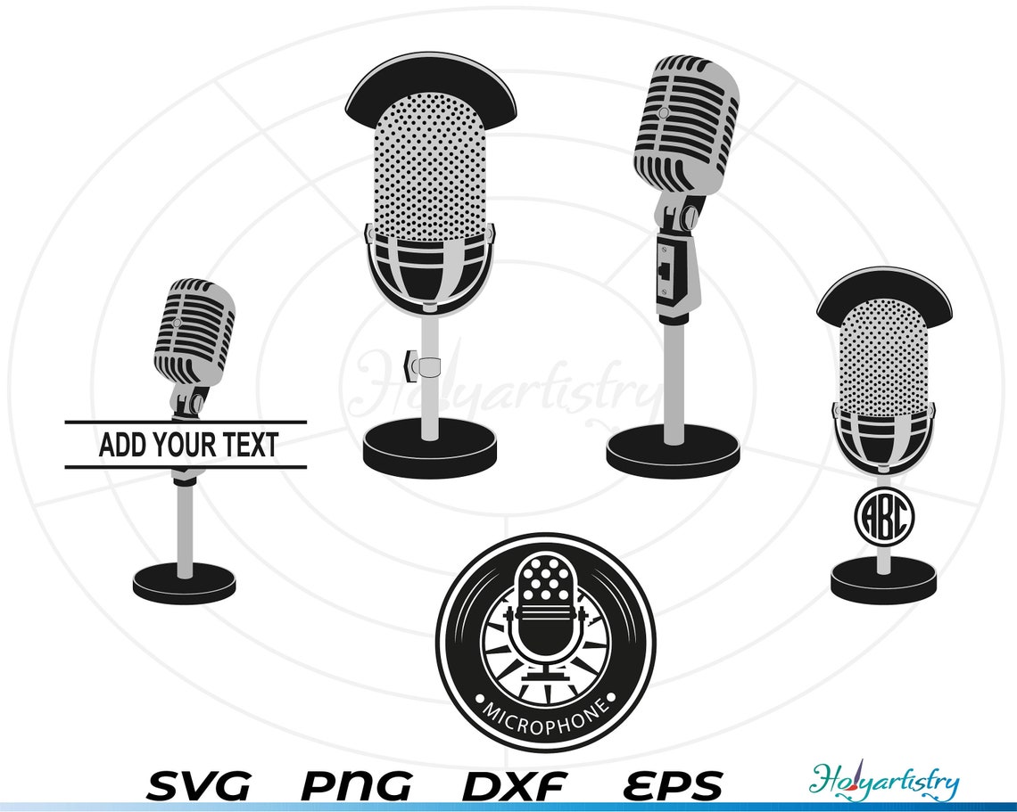 Microphone Svg Headphones Svg Mic Stand Svg Music Svg - Etsy