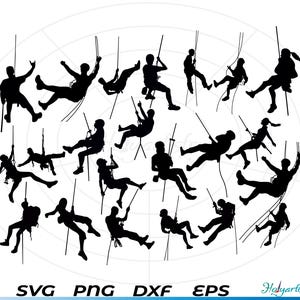 Rappelling Svg, Rope Climbing Svg, Climbing Svg, Rock Climbing Svg ...