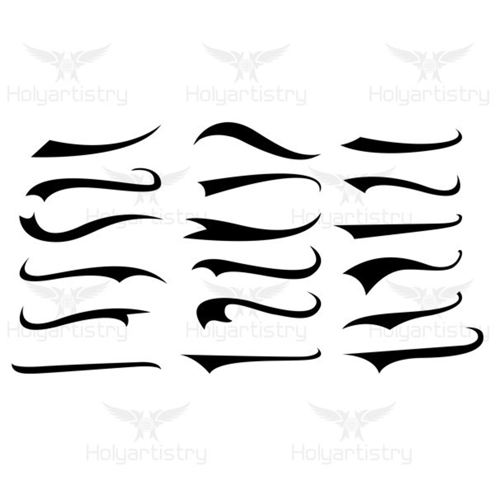 Text Tails SVG, Font Tails Cutting File for Cricut,vector,silhouette ...