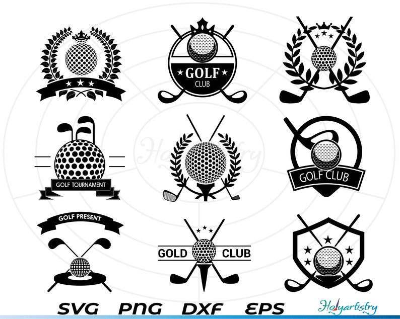 Golf Svg Bundle, Golf Monogram Svg, Split Monogram Svg, Golf Name Frame ...
