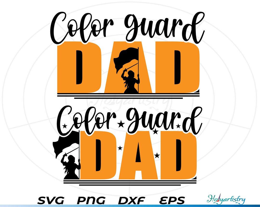 Color Guard DAD SVG, Cut File, Color Guard Flags SVG, Winter Guard ...