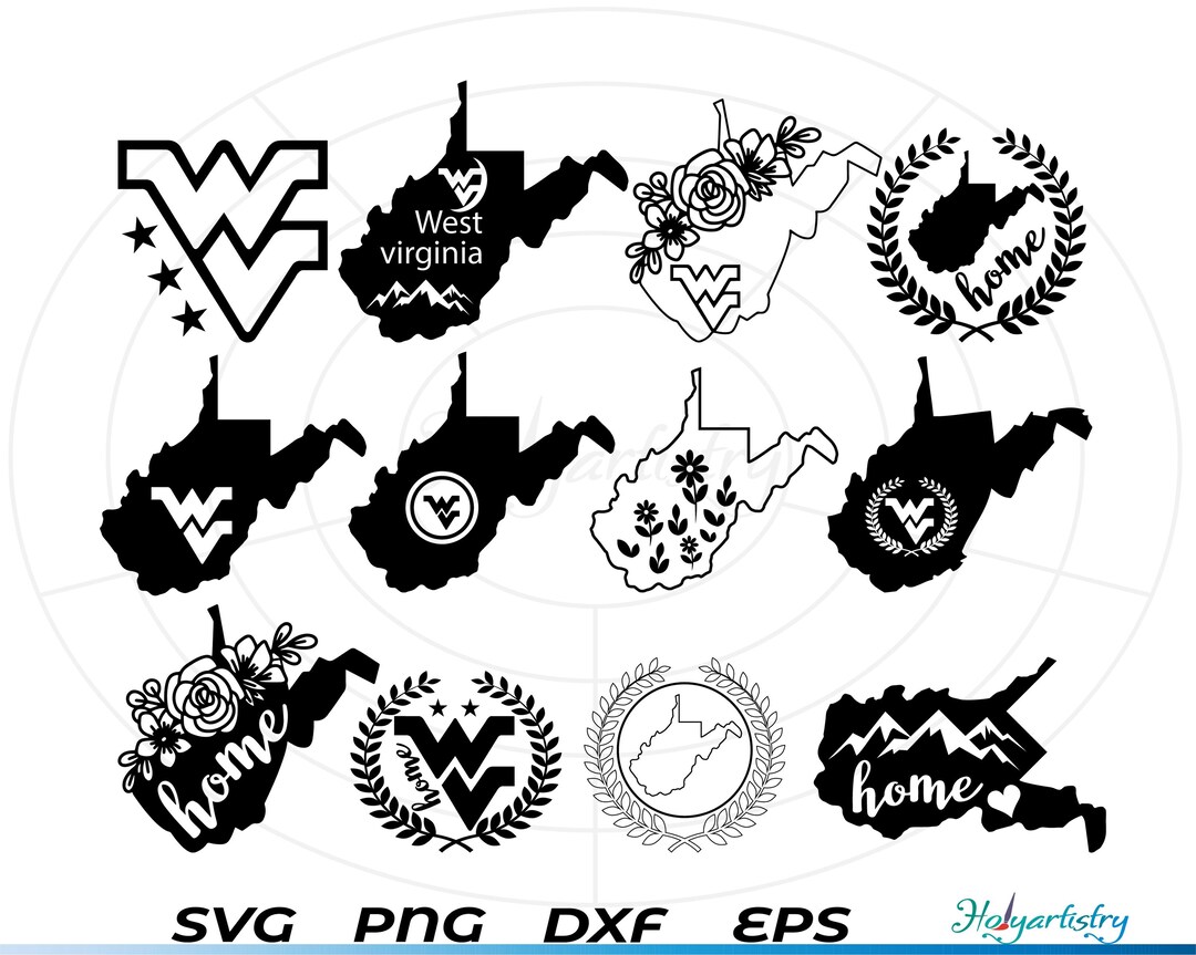 West Virginia SVG, West Virginia Vector, Silhouette, Cricut File ...