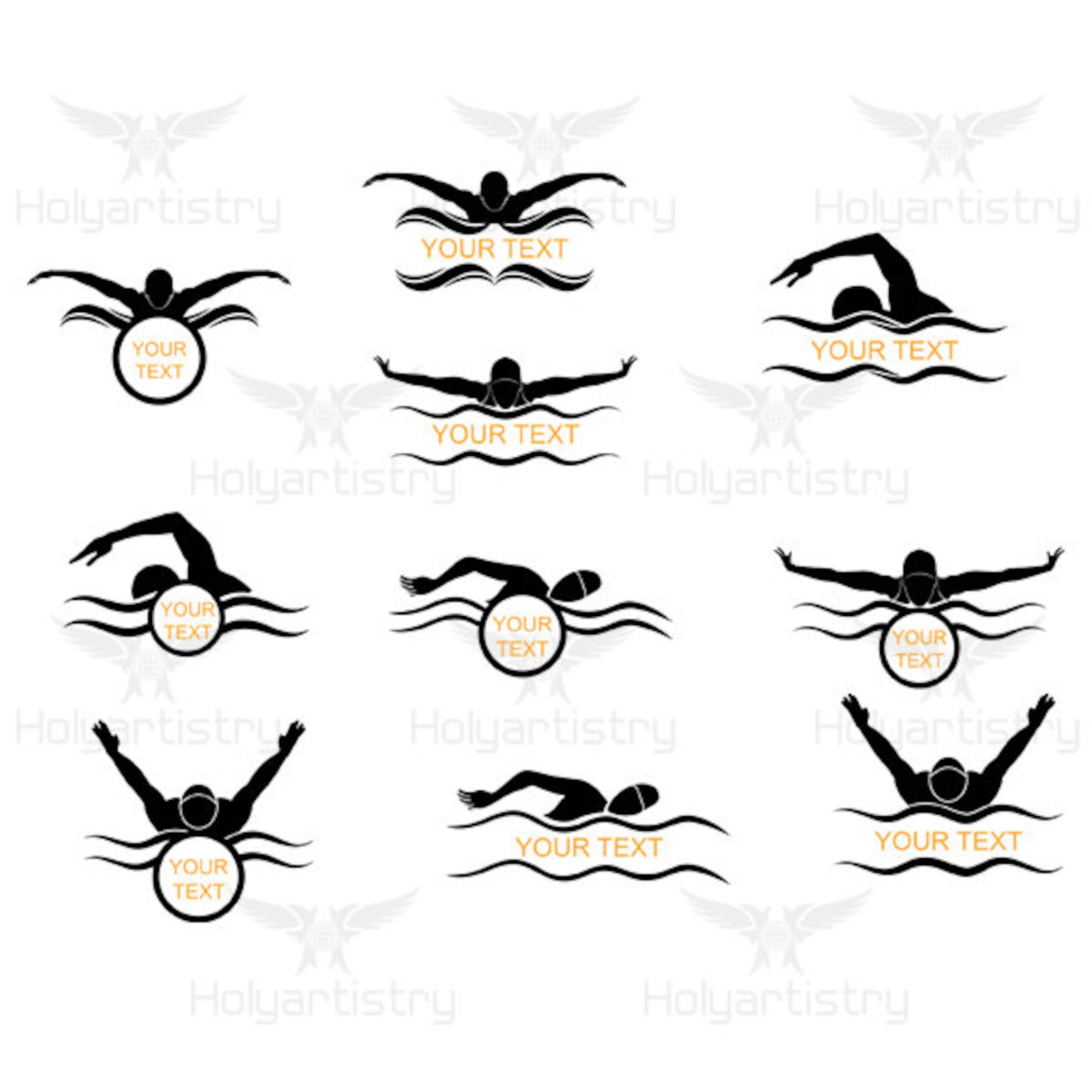 Swimming SVG Swimmer Cutting File for Cricut Swim Vector - Etsy