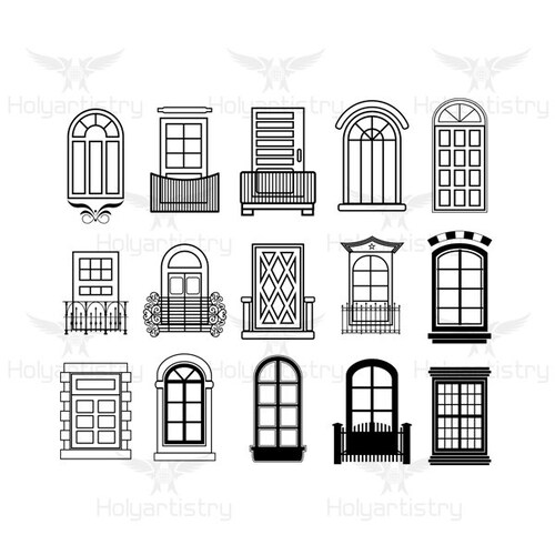 Windows SVG Windows Bundle Cutting File for Cricutvector - Etsy