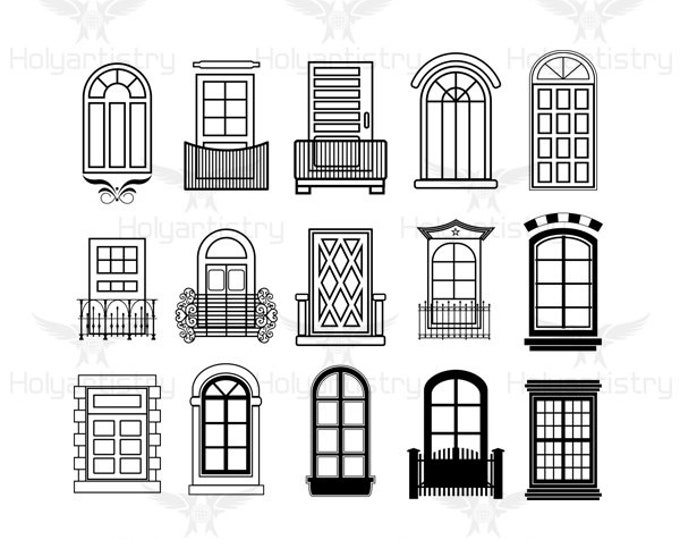 Windows SVG Windows Bundle Cutting File for Cricutvector - Etsy