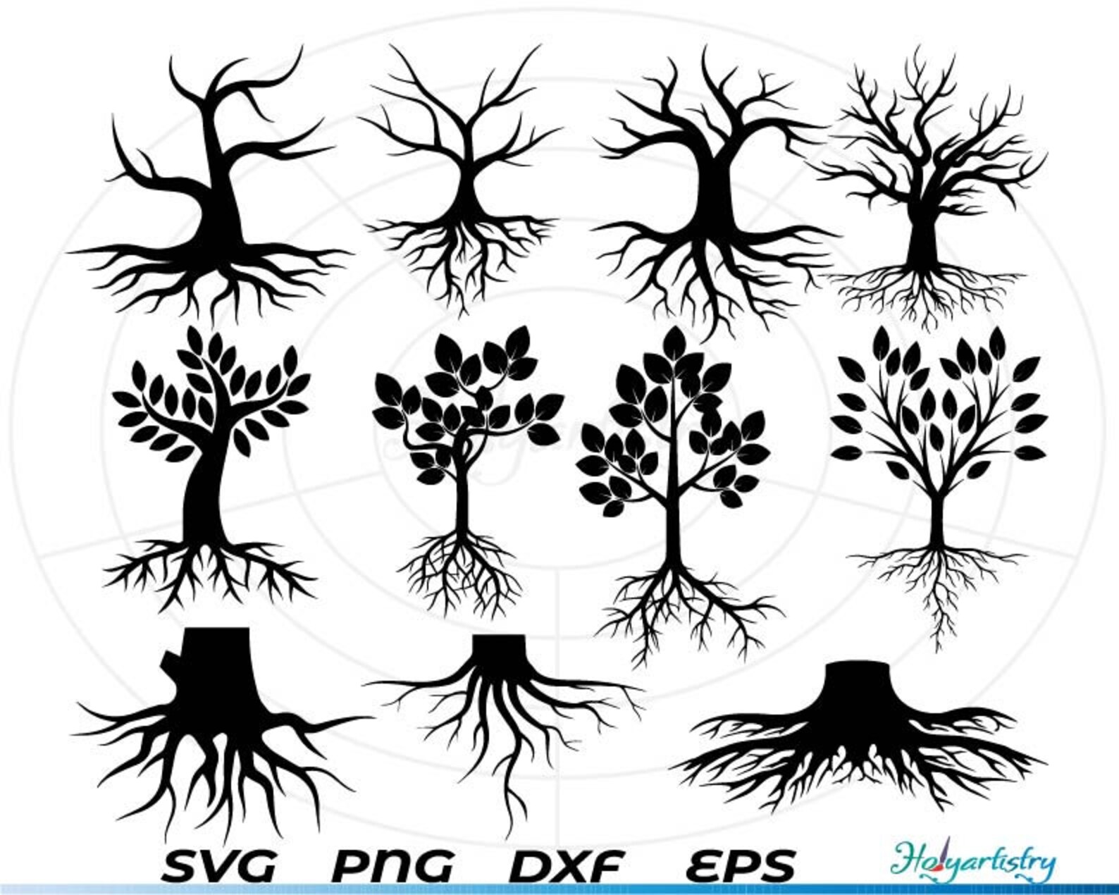 Roots SVG Bundle, Roots SVG, Roots Clipart, Roots Cut Files for ...