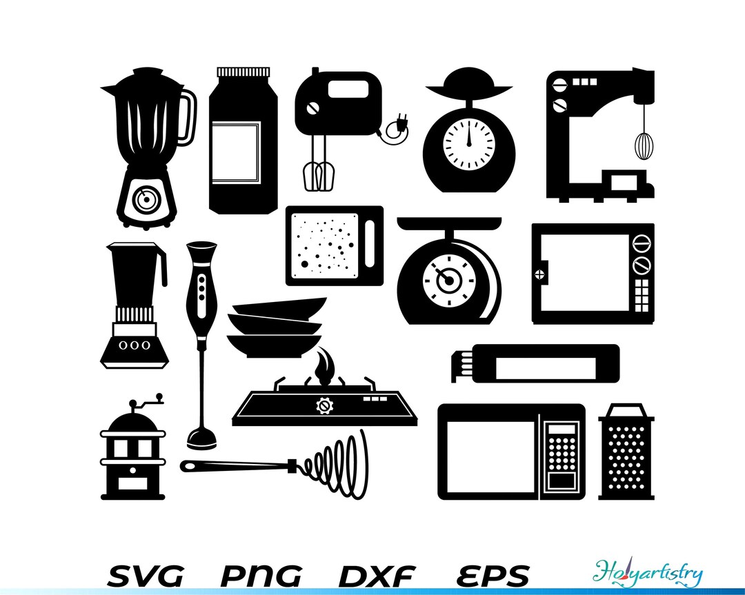 Kitchen SVG, Cooking SVG, Kitchen Clipart, Cooking Utensils SVG ...