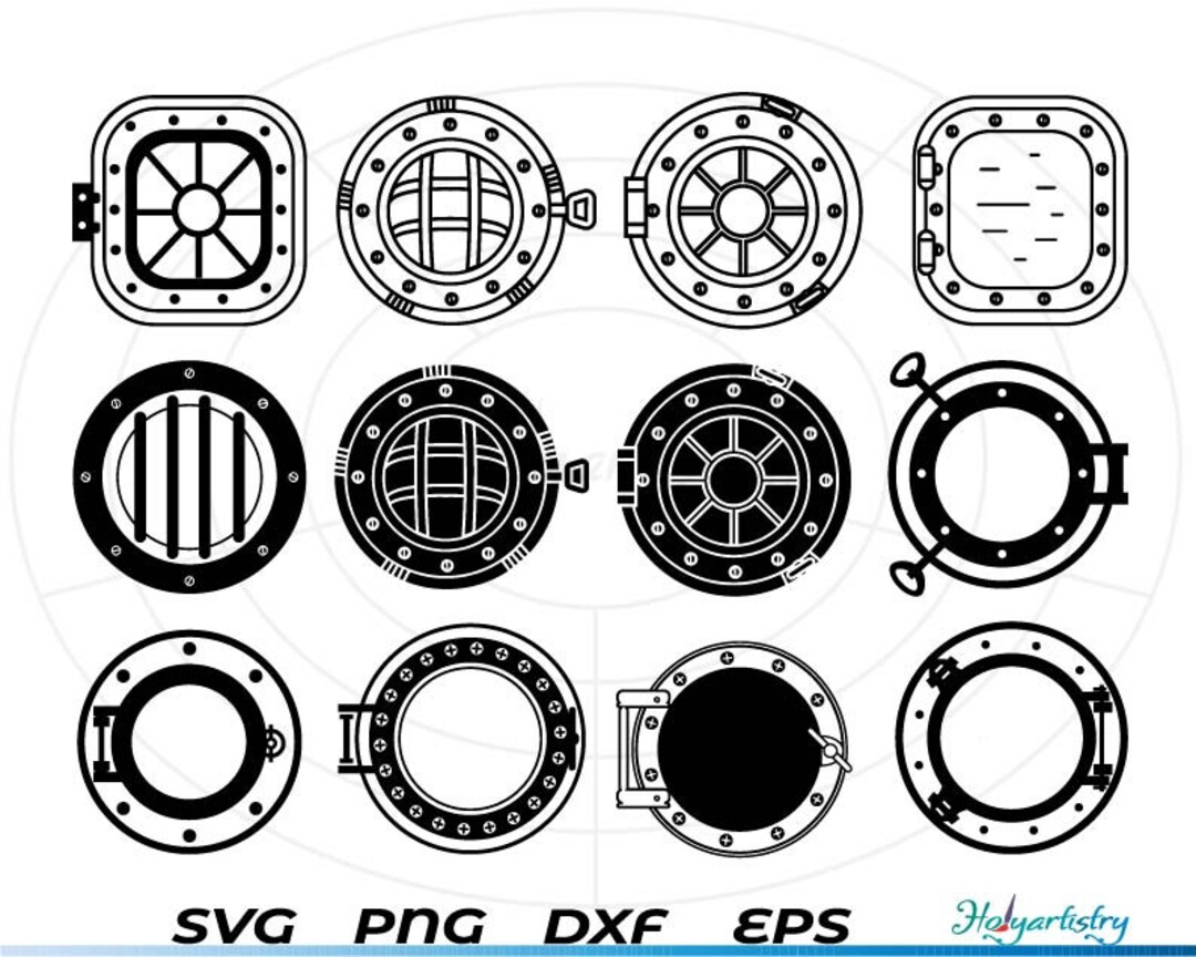 Porthole Svg, Ship Porthole Svg, Porthole Icon, Cut File, for ...