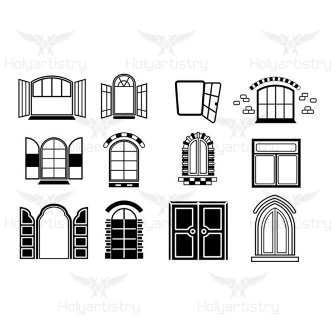 Windows SVG, Windows Bundle Cutting File for Cricut,vector, Silhouette ...