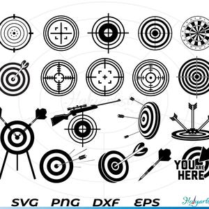 Target SVG, Bullseye SVG, Shooting Target SVG, Target Cricut, Clipart ...
