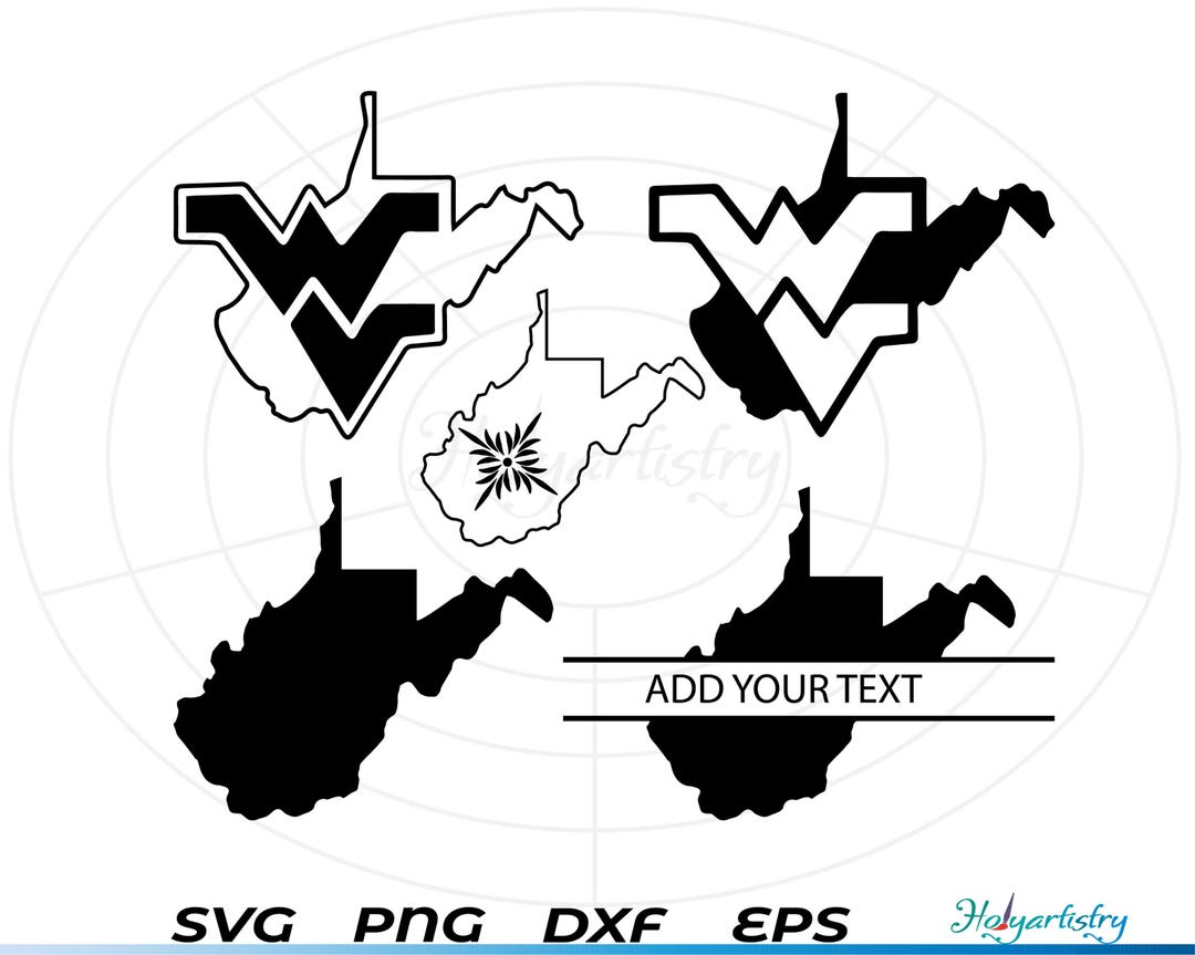 West Virginia State SVG, West Virginia Vector, Silhouette, Cricut File ...
