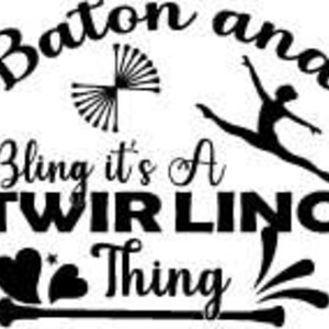 Baton Twirling Bundle SVG, Baton Dancing Girl Svg, Majorette Svg, Baton ...