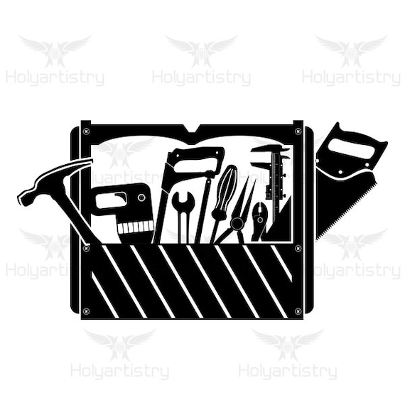 Toolbox Clipart Black And White
