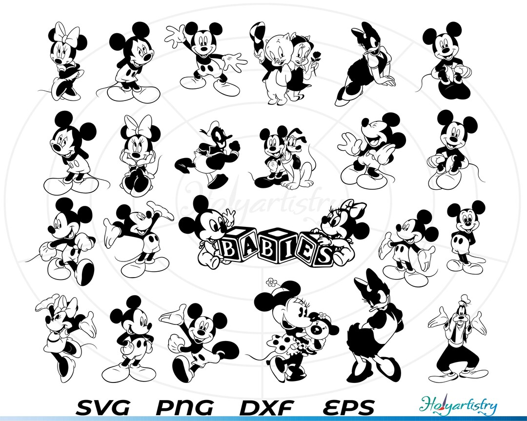 Mickey Mouse SVG Bundle, Layered Head Svg, Birthday Tshirt Svg, Tumbler ...