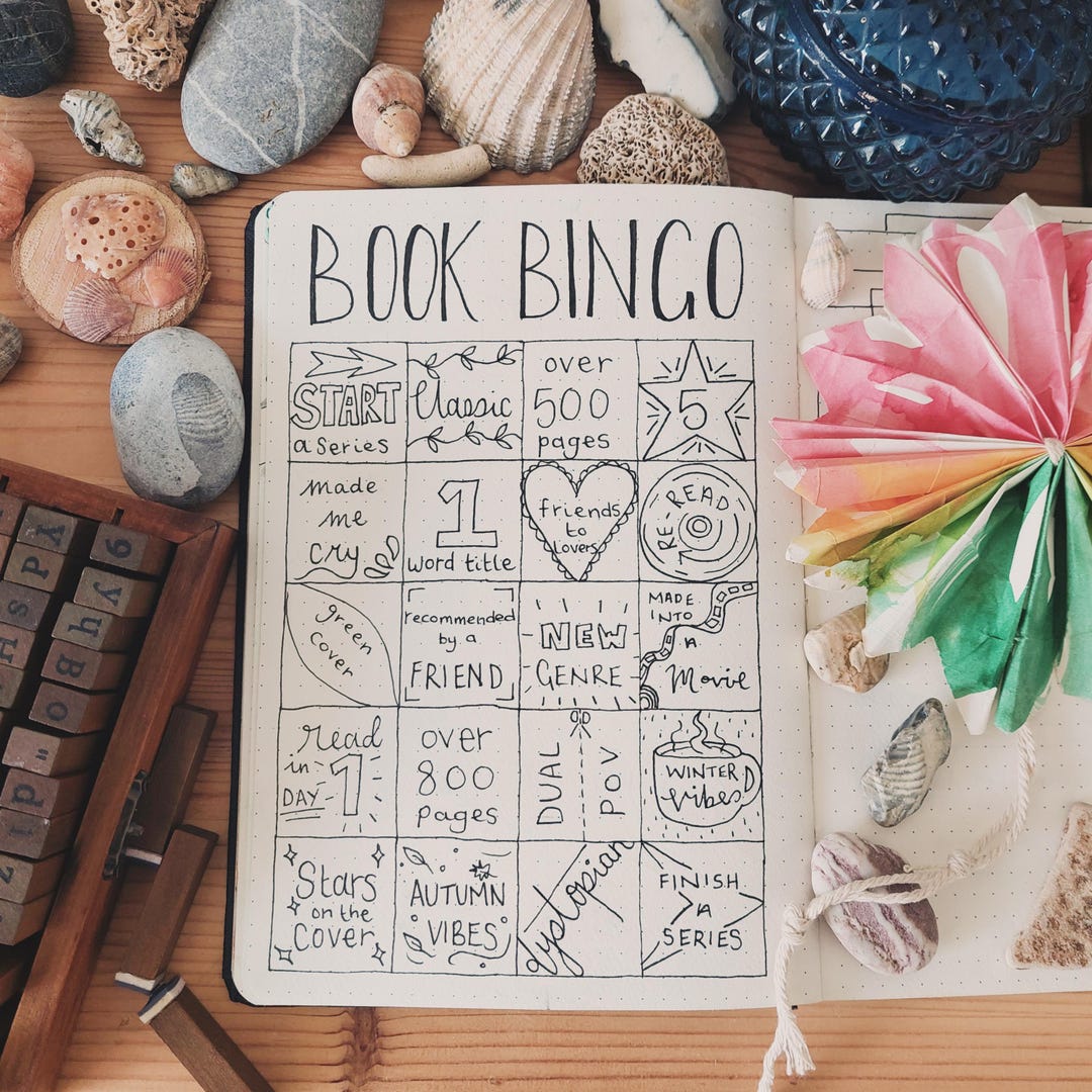 Custom Made Hand Drawn/written Reading Journal Personalised Bespoke ...