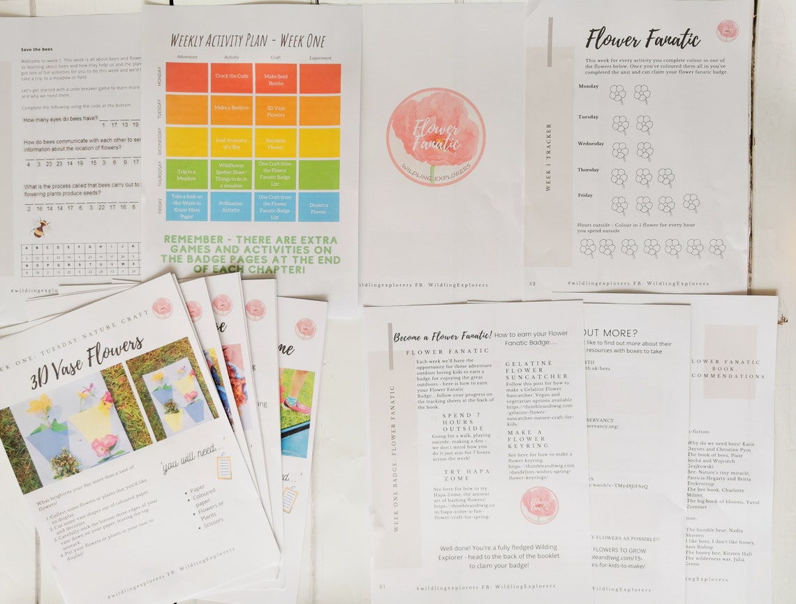 Kid's Summer Activity Pack Printable, 58 Page Instant PDF Download ...