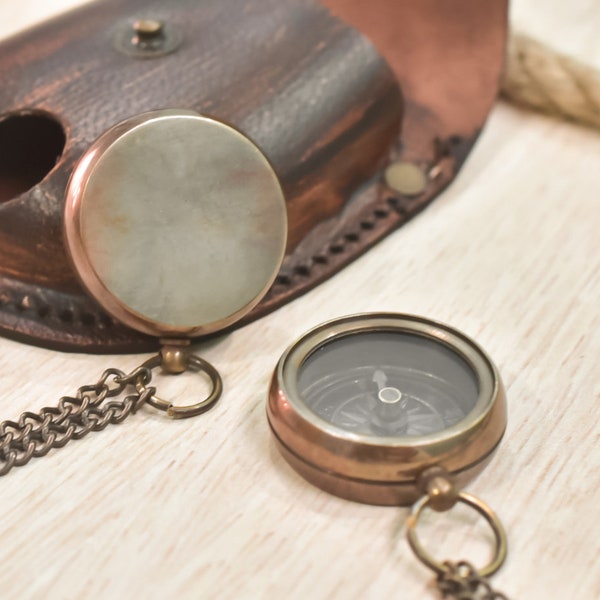 Engraved Compass Keychain - Etsy