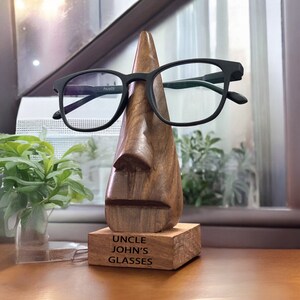Personalized Wooden Specs Holder - Custom Engraved Father's Day Gift ...