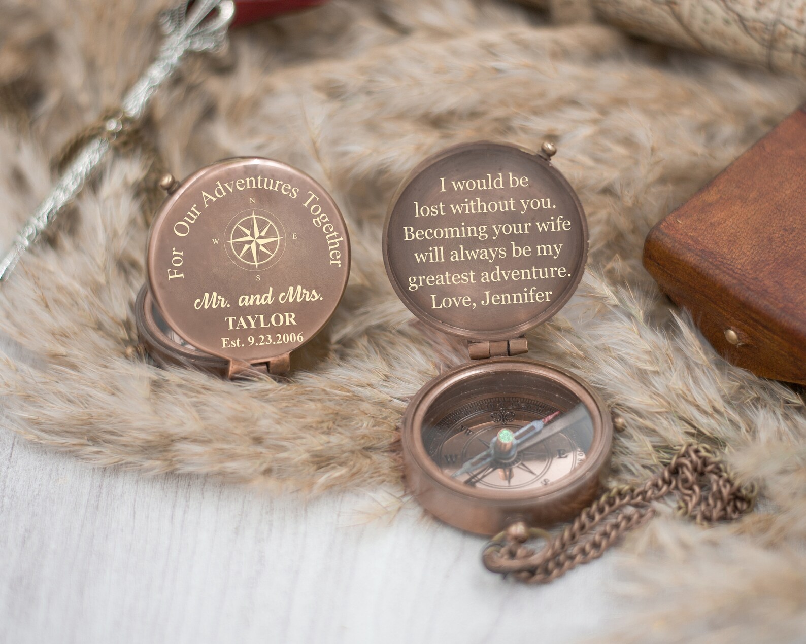 Personalized Working Compass With Custom Engraving - Etsy