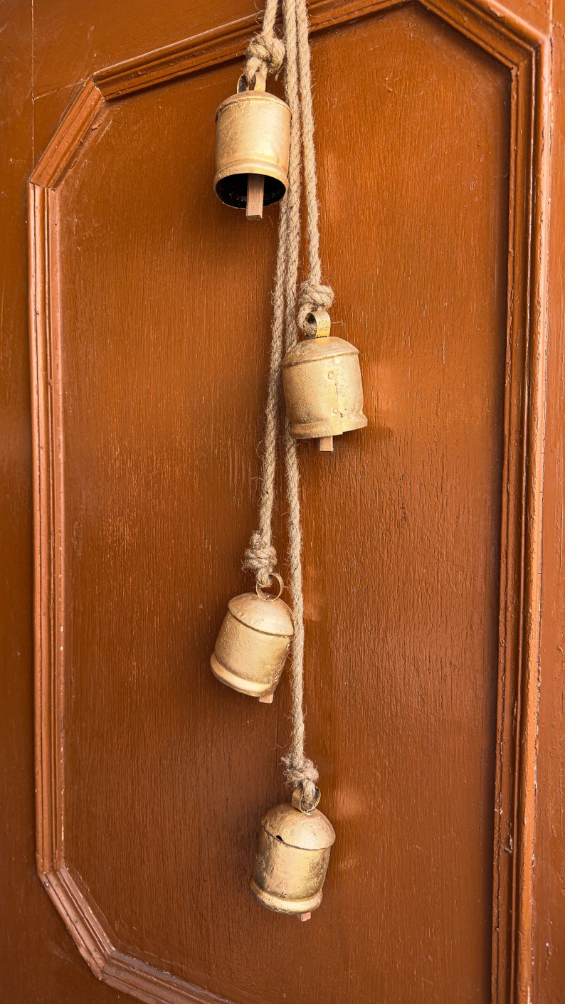 Rustic Gold Bells Wreath Hanger Christmas Holiday Decor - Etsy