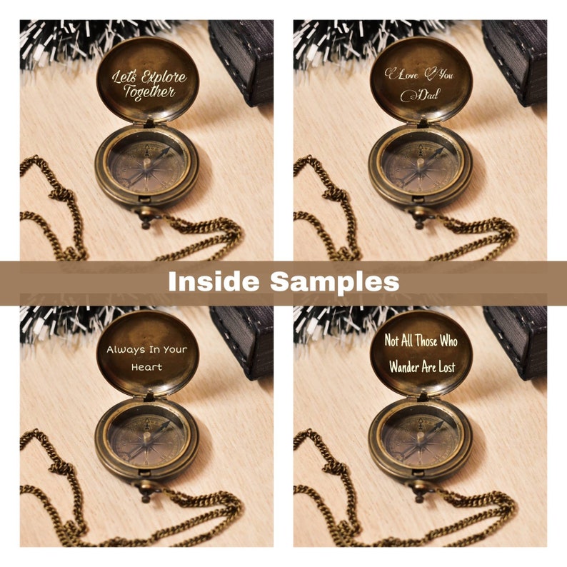 PERSONALIZED POCKET COMPASS Custom Vintage Compass - Etsy