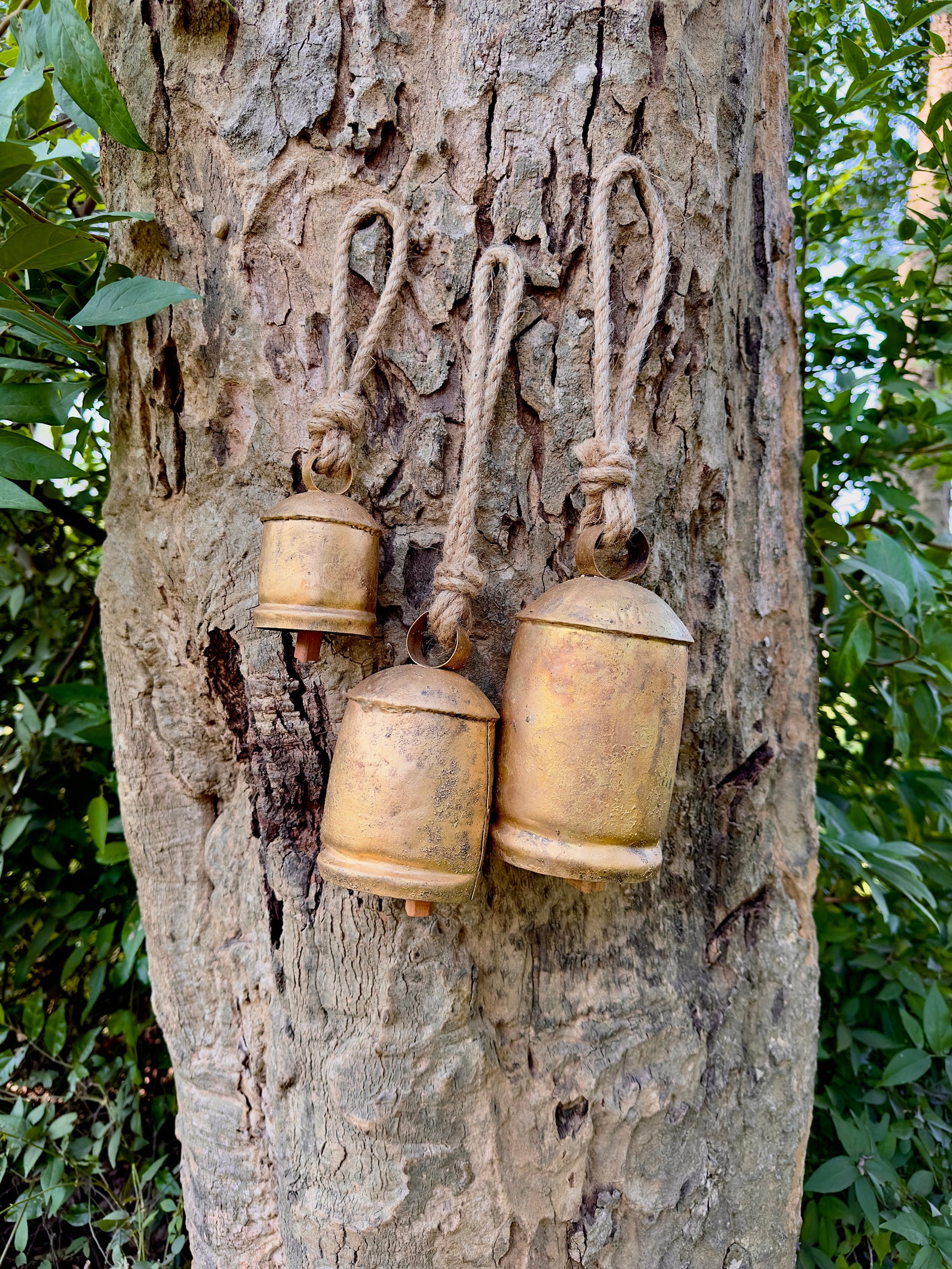 Giant Vintage Rustic Tin Metal Cow Bells / Wall Hanging Décor - Etsy