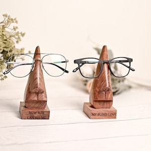 Personalized Wooden Specs Holder - Custom Engraved Father's Day Gift - Laser Engraved Gift ...