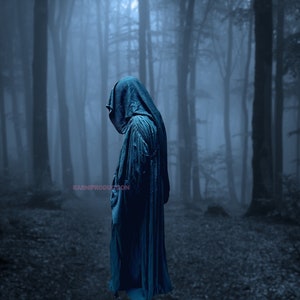Ghost Costume Nazgŭl, Witch Dementors Cloak, Wizard Cape, Medieval Cape ...