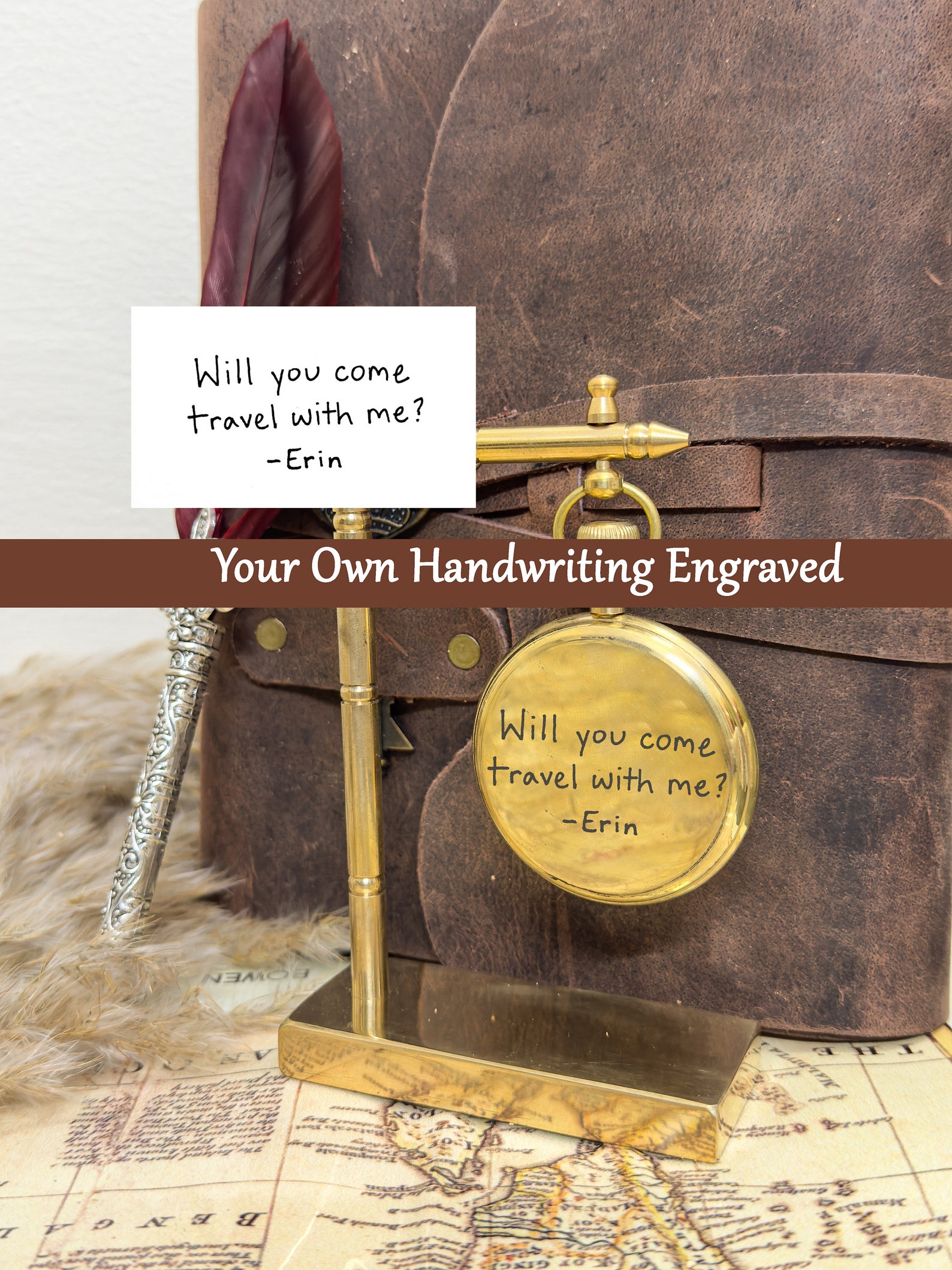 Personalized Table Clock Engraved Antique Desk Clock - Etsy