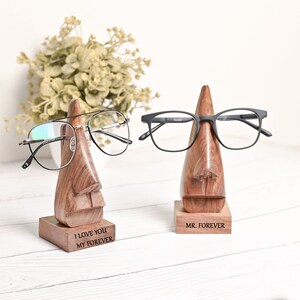 Personalized Wooden Specs Holder - Custom Engraved Father's Day Gift ...