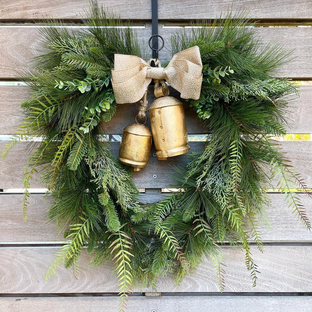 2 Large Harmony Cow Bells, Lucky Christmas Bells With Rope, Large ...