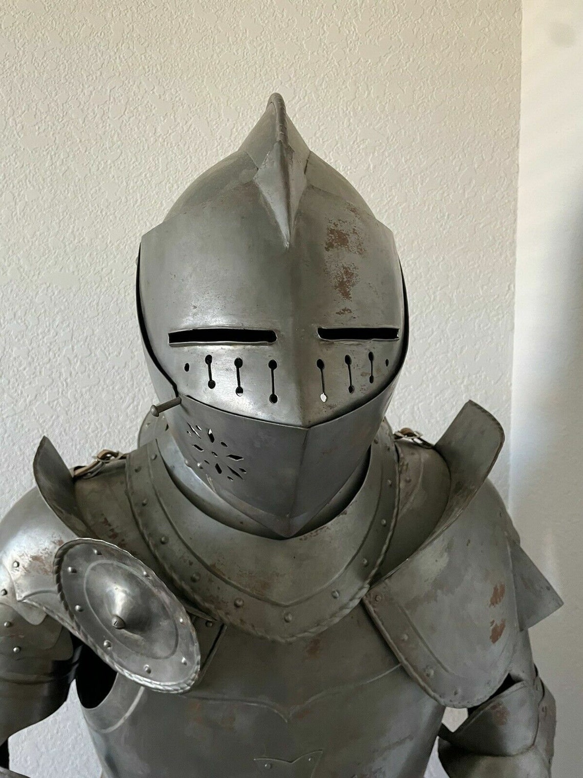 Medieval Knight Full Metal Suit of Armor Life Size 18 Ga SCA Steel ...