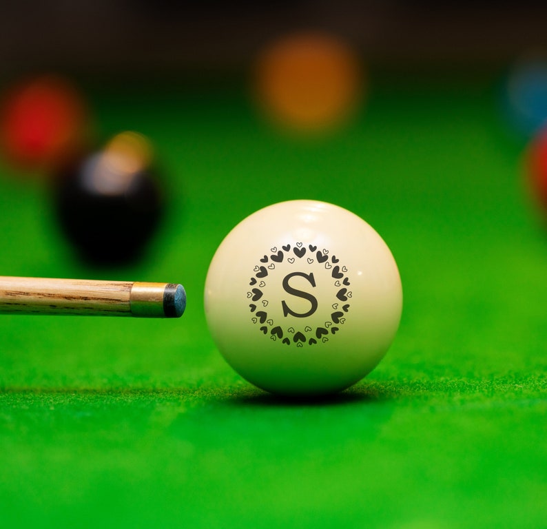 Personalized Engraved Snooker/billiards Cue Ball - White 52mm Ball for ...